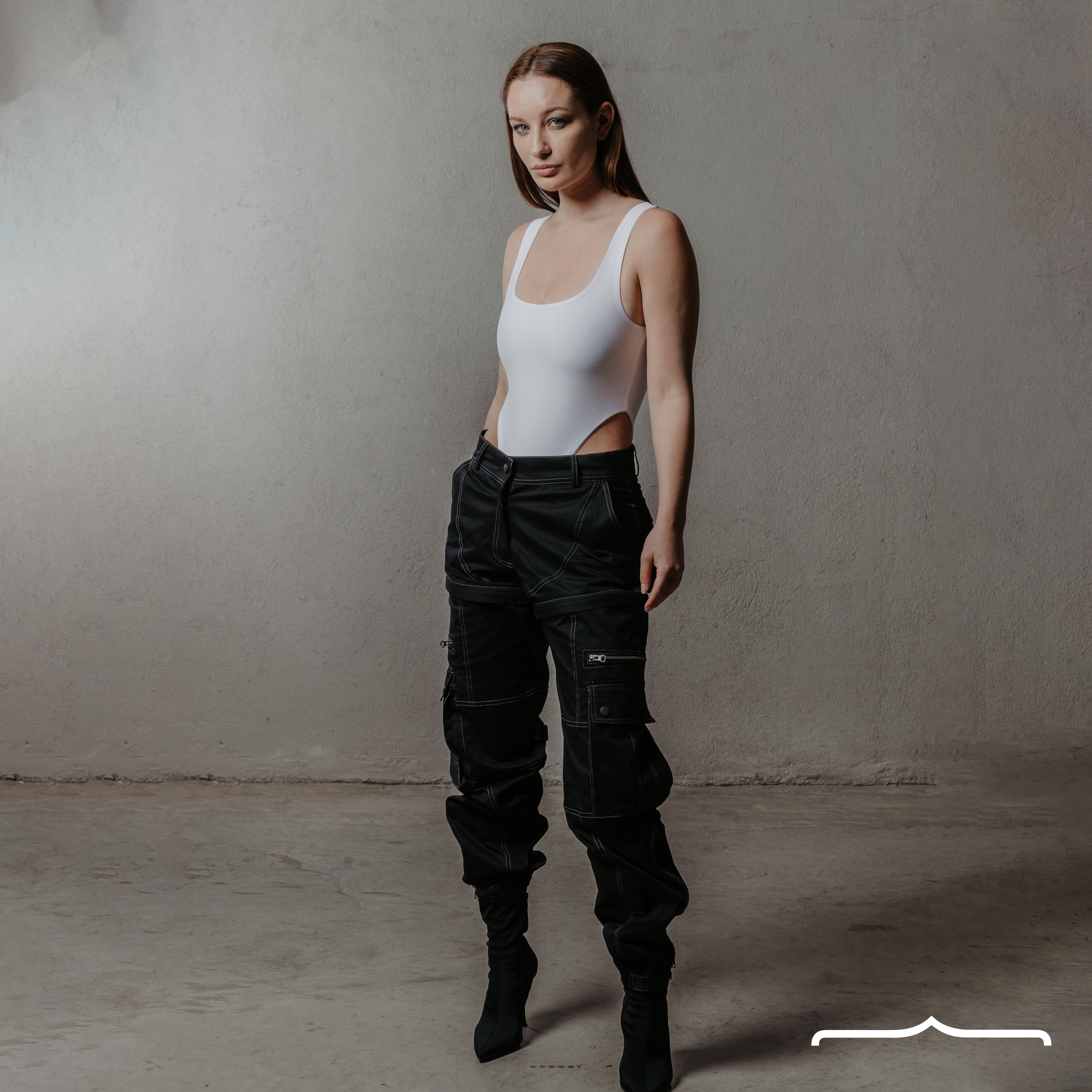 High Leg Bodysuit in White - Elegant Women’s Fashion